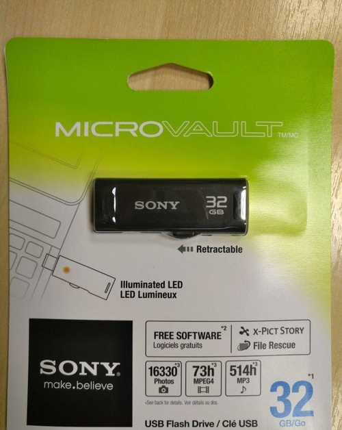 Новый USB flash Sony 32 GB