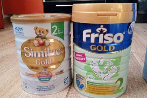 Similac gold 2,Friso Gold 2 все по 800 г