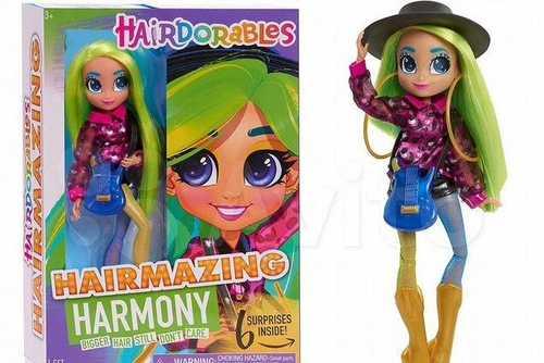 Кукла Hairdorables Hairmazing Harmony шарнирная