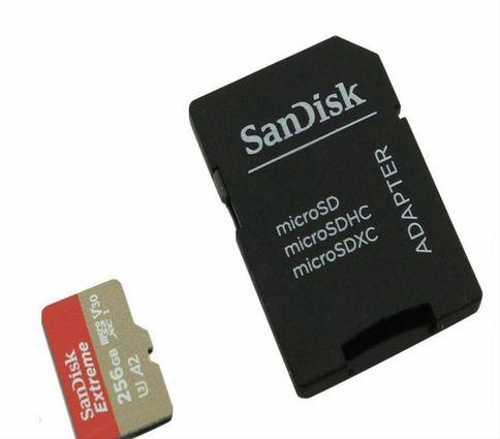 Карта памяти 256 sandisk extreme