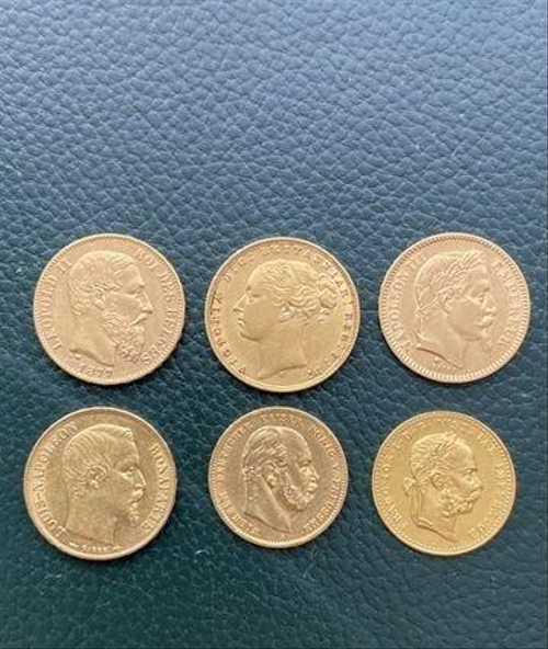 Золотые монеты иностранных государств