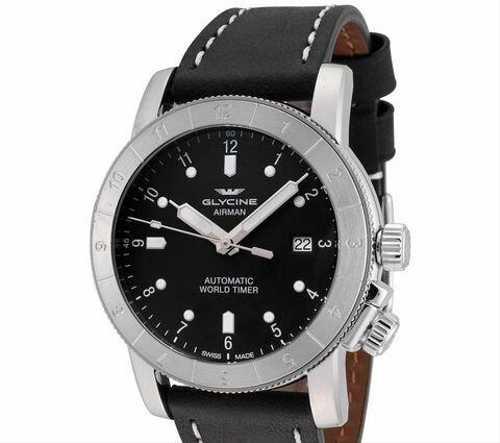 Glycine Airman Double Twelve Швейцарские Часы 42мм