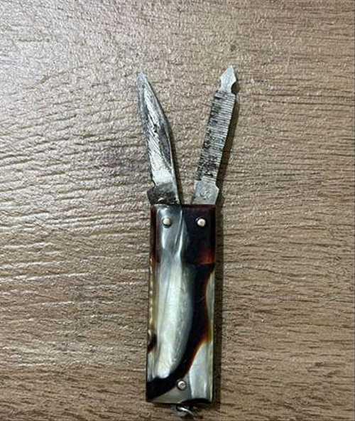 Перочинный маникюрный, миниатюрный нож - брелок. П