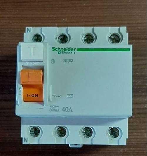 Узо Schneider electric 40A 300mA