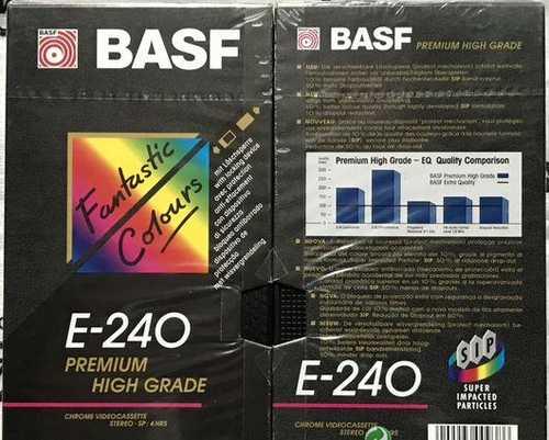 Видеокассеты VHS basf E-240 Premium High Grade