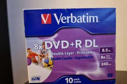 Диски DVD+R DL Verbatim 8.5 GB 8X