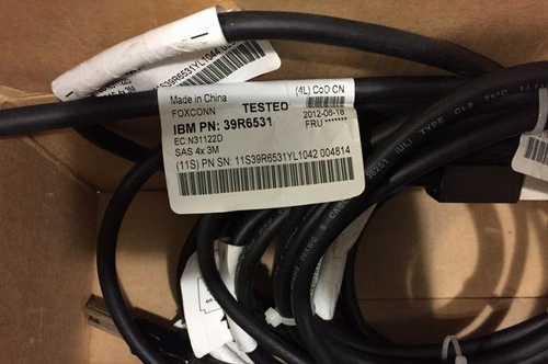Кабель IBM 3m SAS Cable 39R6531 | Festima.Ru - Мониторинг объявлений