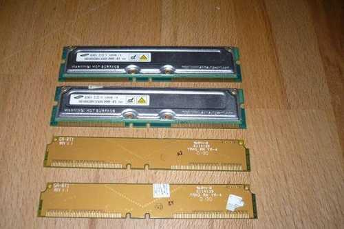 Rambus rdram rimm 184-контактный, 128 Мб