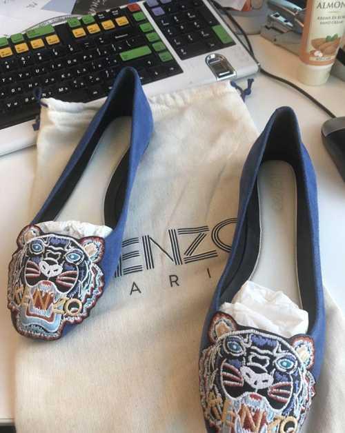 Kenzo балетки новые. Оригинал. Размер 37,5 скорее