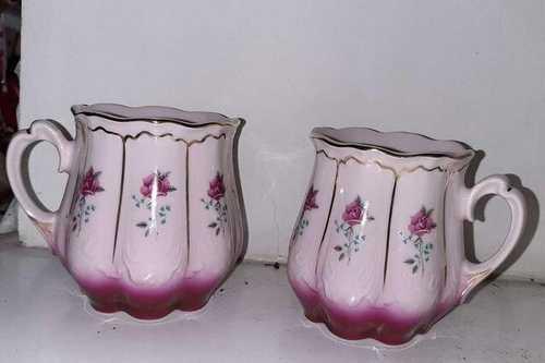 Кружки из розового фарфора Чехия