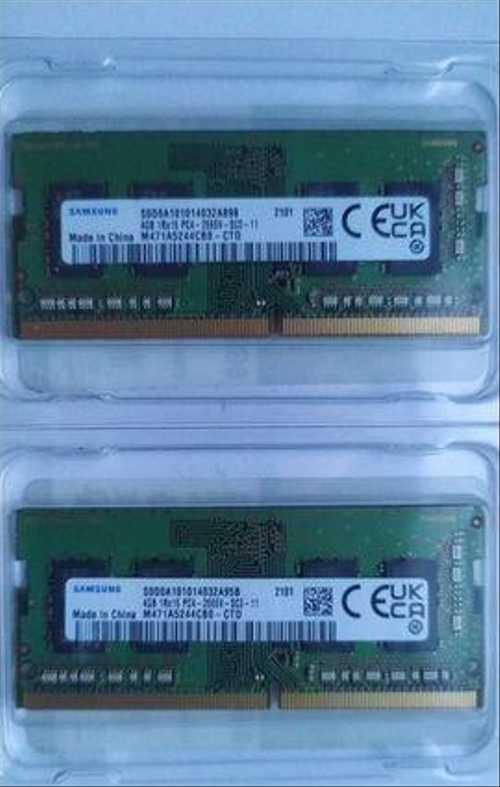 Оперативная память sodimm Samsung DDR4 2x 4Gb 2666
