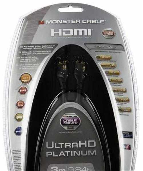 Кабель hdmi Monster Platinum Ultra 3 метра