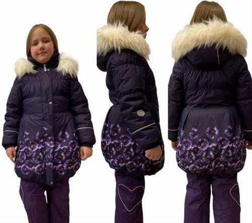 Куртка пальто пуховик lenne для девочки самое тепл