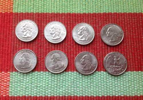 Монеты США. 25 центов