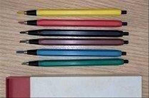 Цанговые цветные карандаши кимек винтаж СССР