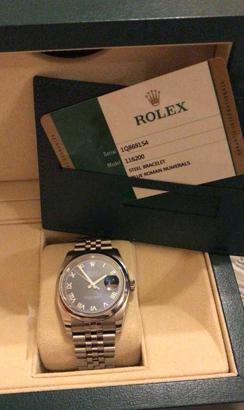 Rolex Datejust 116200blue roman
