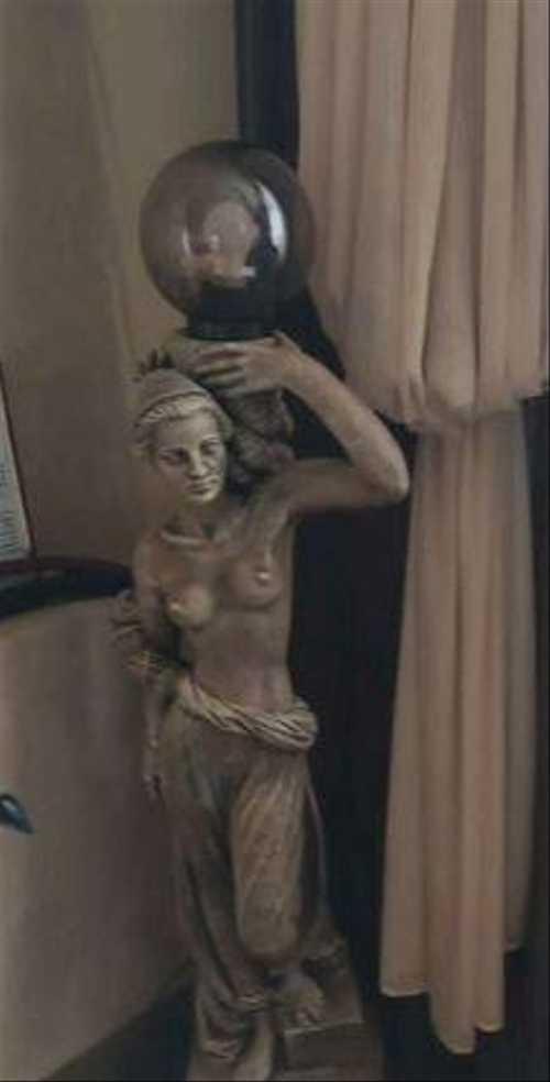 Светильник Торшер Нимфа с рогом изобилия Статуя