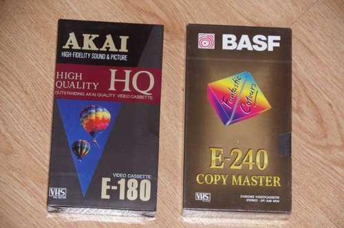 Видеокассеты VHS basf и akai