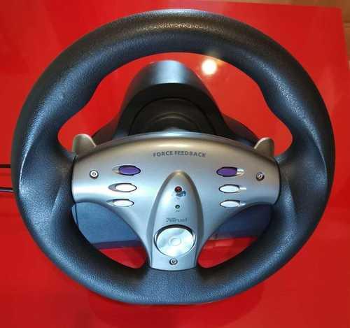 Игровой руль-штурвал и педаль с USB-интерфейсом