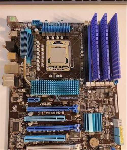 Комплект Core i7-930, asus P6X58D-E, DDR3 6 Гб