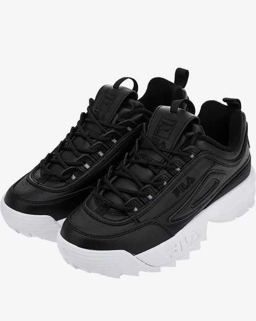 Женские кроссовки fila disruptor II premium black
