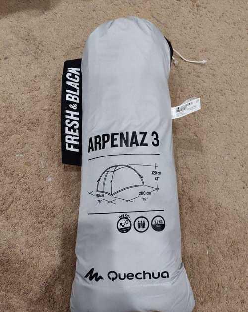 Палатка Quechua Arpenaz 3 Fresh&Black