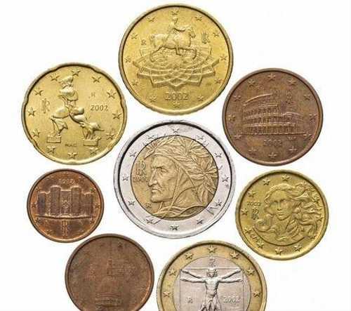 Монеты евро обмен
