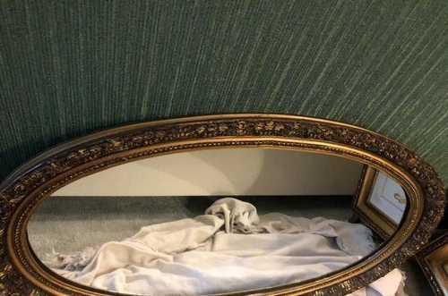 Зеркало с бронзовым покрытием (Старинное)