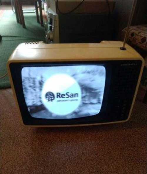 Телевизор юность 406 д, чёрно-белый