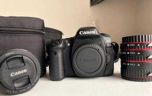 Фотоаппарат Canon 80d, объектив canon 50 mm 1.8, м