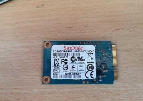 SSD SanDisk 64GB msata