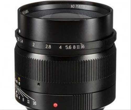 Объектив 7Artisans 75mm f/1.25 Leica M-Mount Чёрны