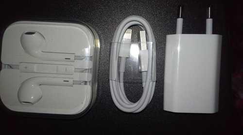 Продам наушники, сзу и USB на iPhone 5S, 6