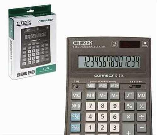 Калькулятор Citizen D-314 новый