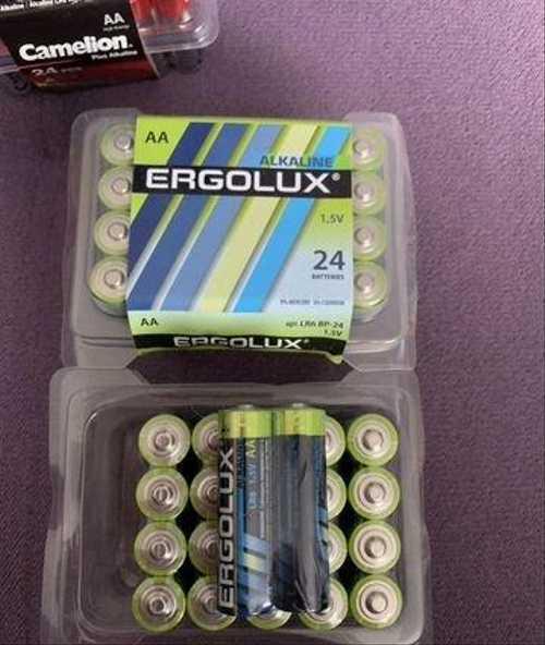 Батарейки Ergolux пальчиковые, аа