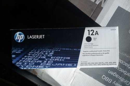 Картридж лазерный HP 12A Q2612A черный