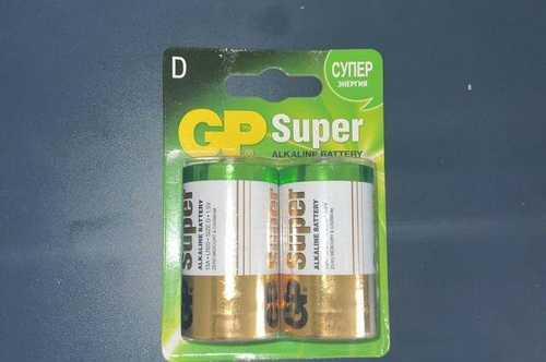 Батарейки GP Super алкалиновые D, LR20