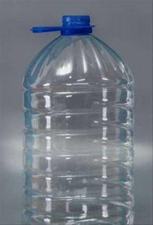 Бутылка пластиковая пищевая 5л с ручкой и крышкой