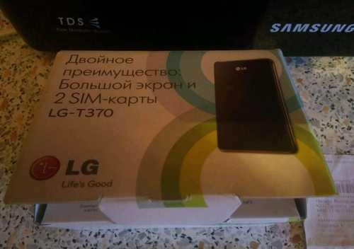 Телефон(смартфон) LG-T 370-состояние хорошее
