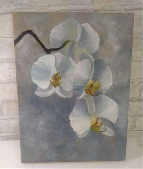 Интерьерная картина маслом Орхидеи