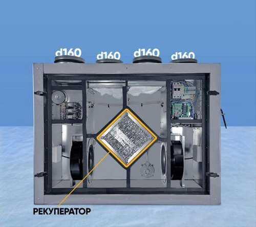 Вентиляционная установка для дачи 160, рекуператор