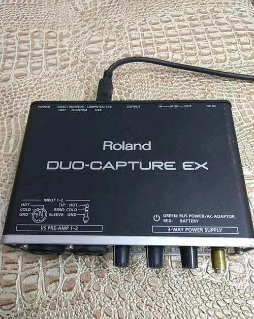 Звуковая карта roland duo-capture ex