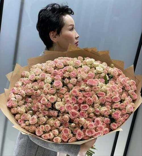Кустовые розы Цветы букет с доставкой