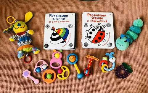 Игрушки и карточки для малышей tiny love