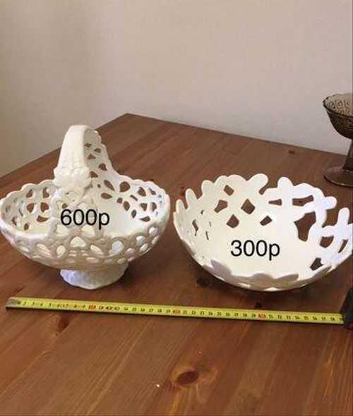 Керамические вазы-конфетницы