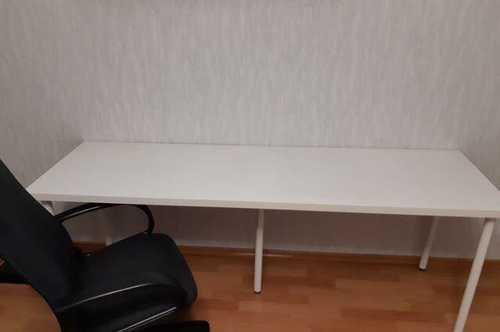 Стол офисный IKEA линнмон/адильс, белый 200х60