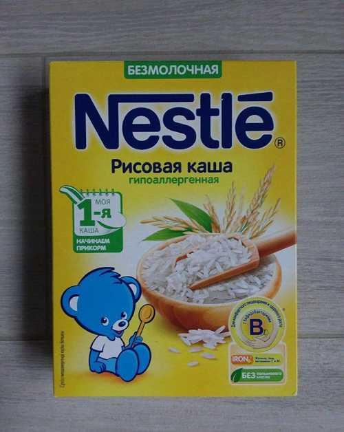 Каша Nestle рисовая безмолочная