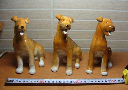 Эрдельтерьер собака лфз фарфоровая статуэтка СССР