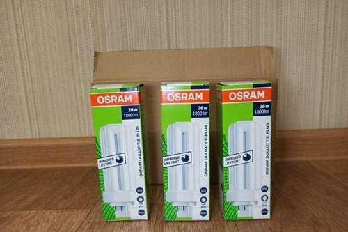 Лампа Osram Dulux T/E Plus 26W/840 GX24q-3 хол.бел