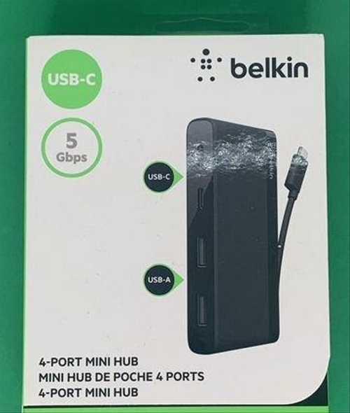 Belkin USB-C 4-Port Mini Hub 3219DJ новый
